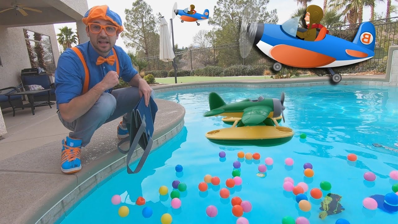 Blippi seaplane - Youtube Kids
