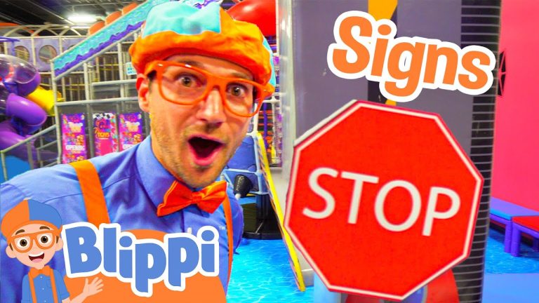 Blippi street signs - Youtube Kids