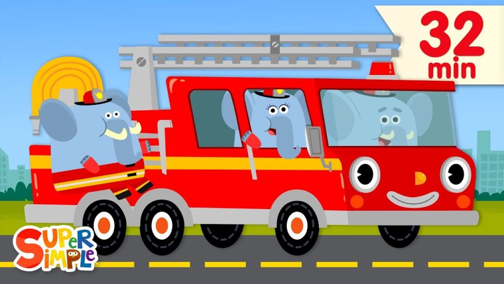 here comes the fire truck - Youtube Kids