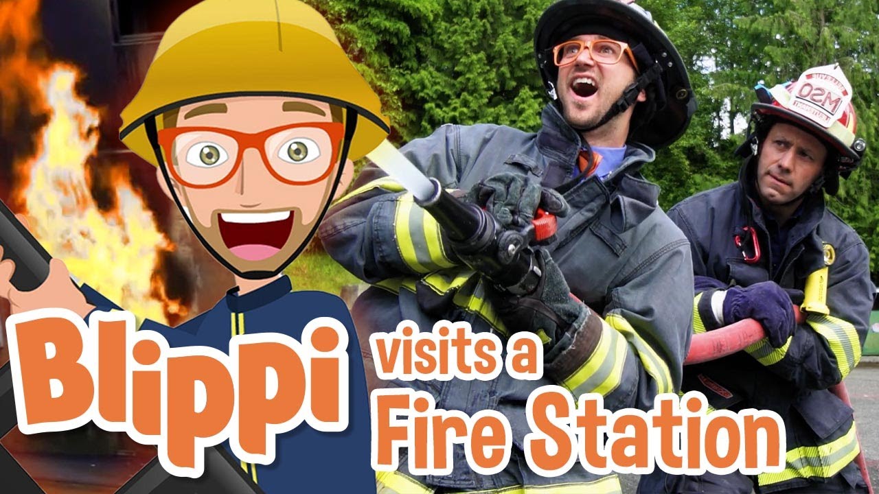 Blippi Visits a Firetruck Station - Youtube Kids