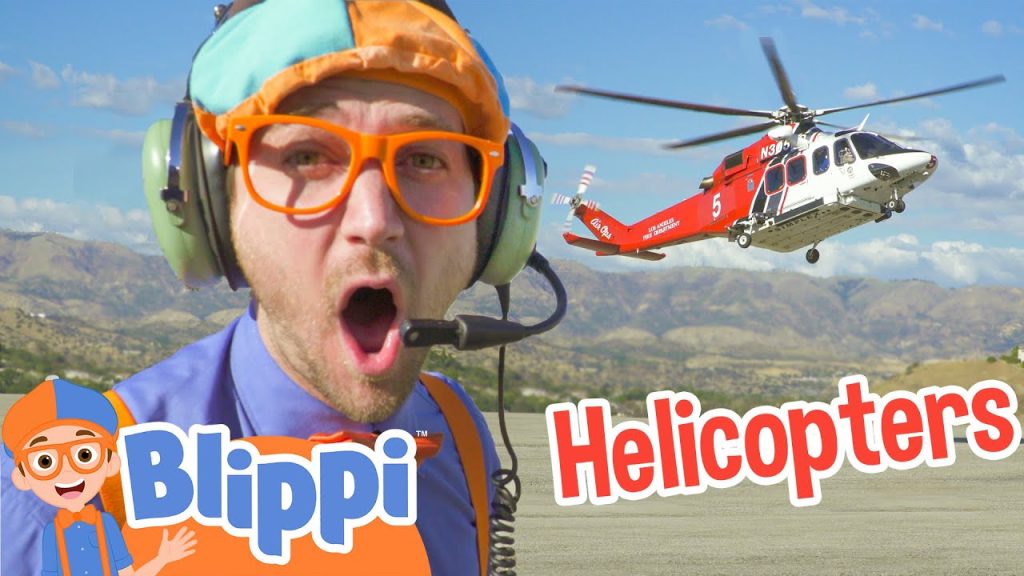 Blippi helicopter - Youtube Kids