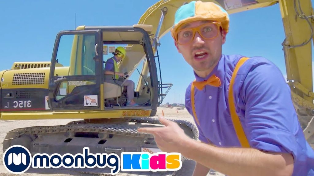 blippi explores construction vehicles - Youtube Kids