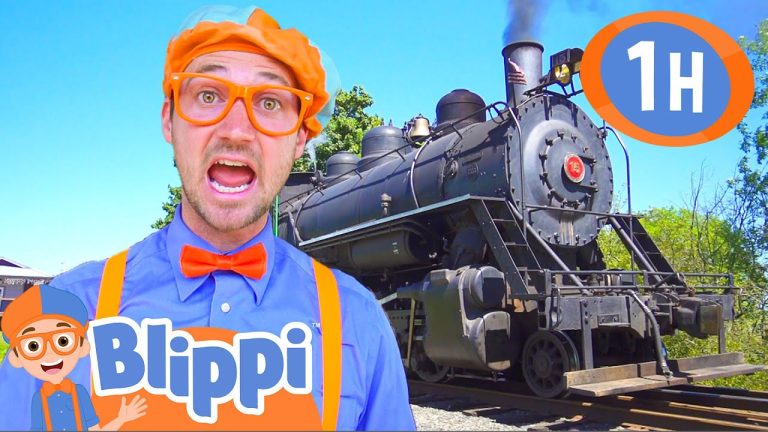 blippi explores a steam train - Youtube Kids