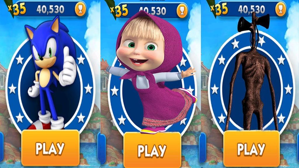 Sonic Dash vs Masha Run vs Sonic Dash 2: Sonic Boom - All Characters ...