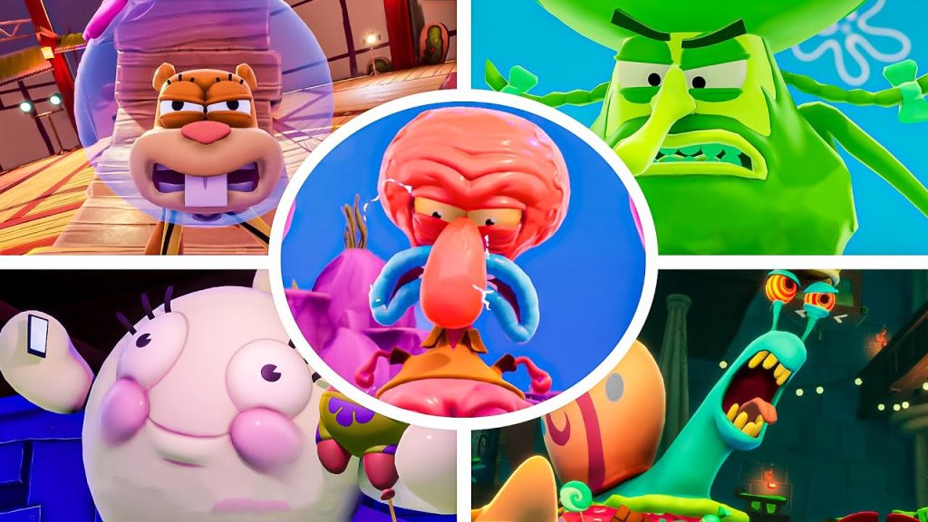 all bosses and cutscenes new spongebob game - Youtube Kids