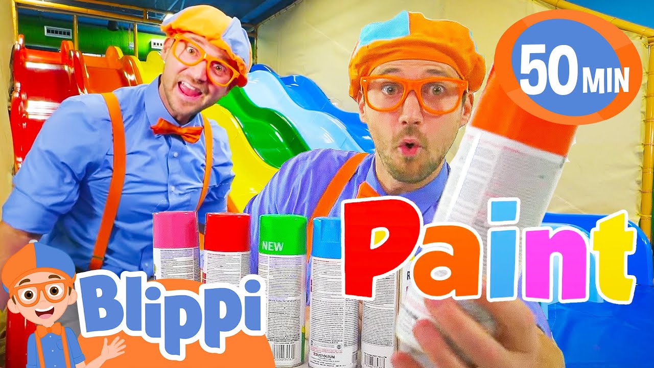 spray paint blippi - Youtube Kids