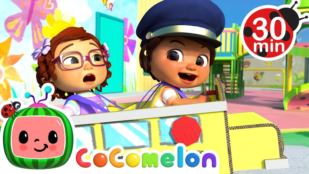 cocomelon wheels on the bus go round and round - Youtube Kids