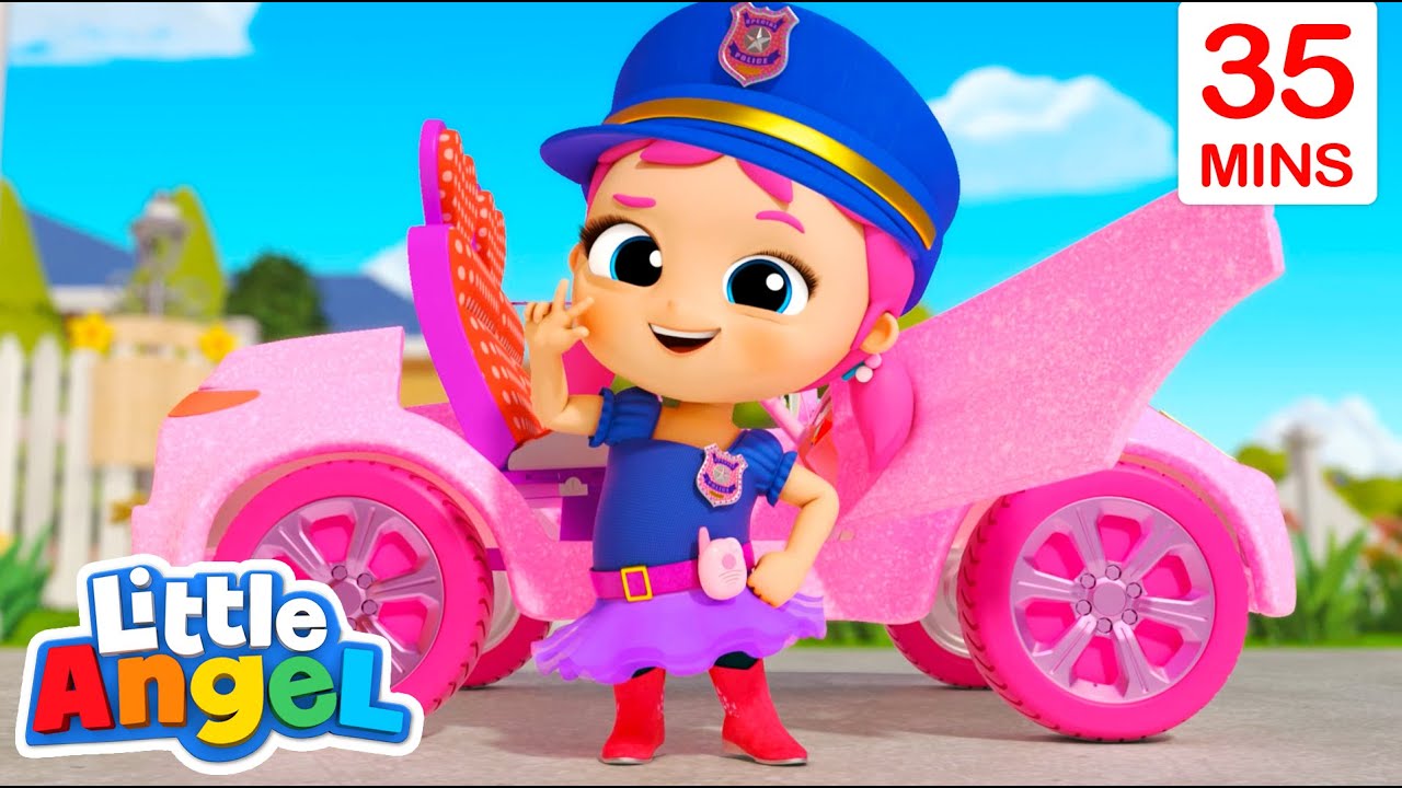 Jills Pink Police Car - Youtube Kids