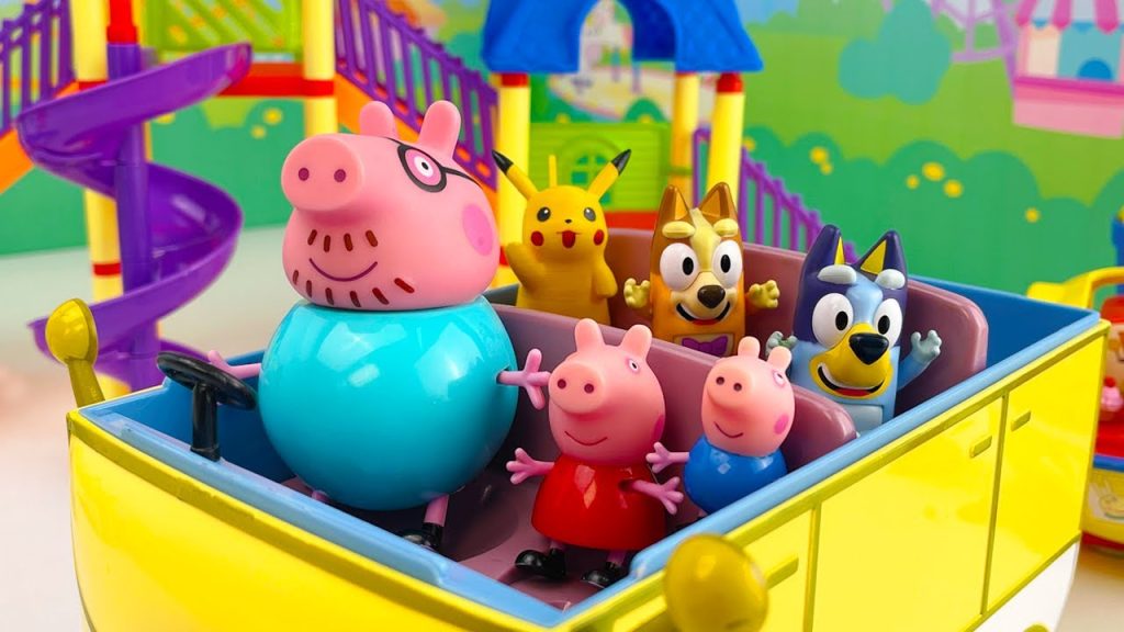 pretend play with bluey toys - Youtube Kids