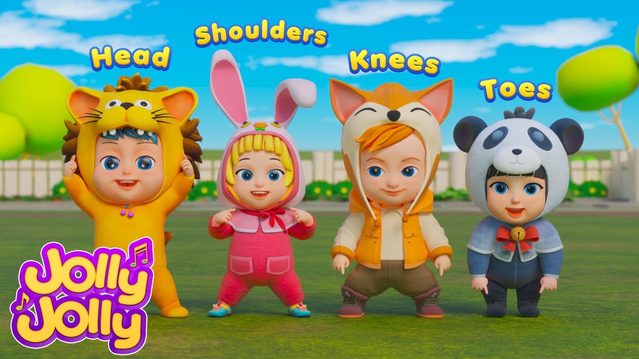 head shoulders knees and toes jolly jolly - Youtube Kids