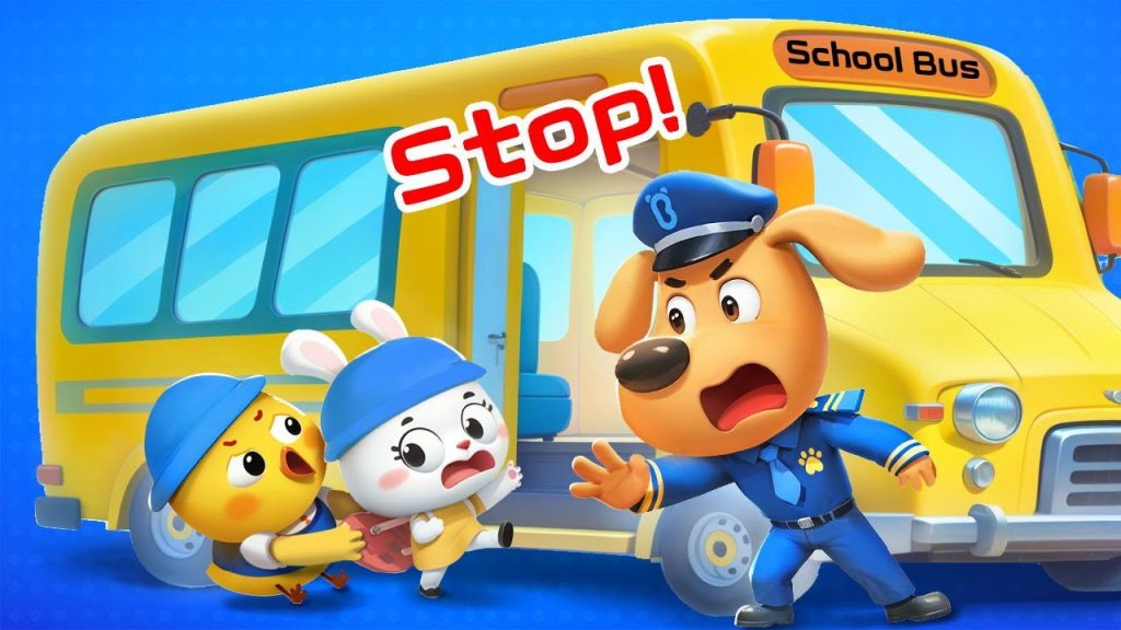 Sheriff Teaches School Bus Rules - Youtube Kids