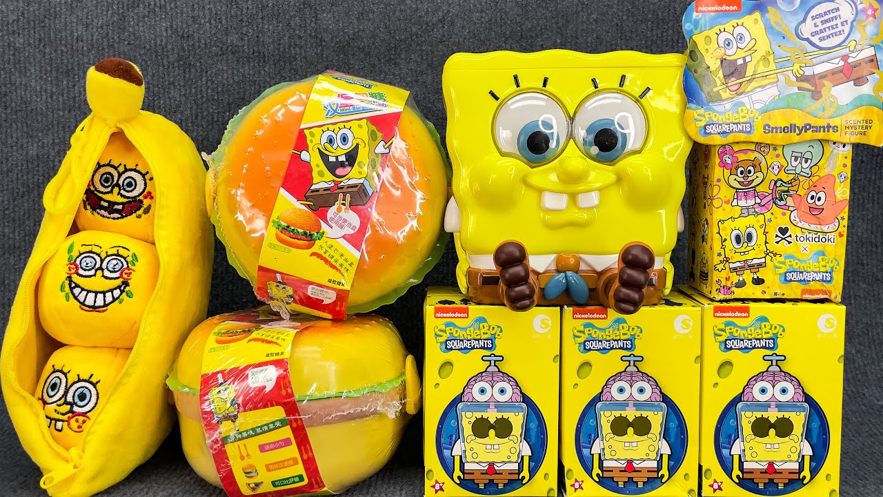 71 minutes satisfying with spongebob squarepants toy colletion ...