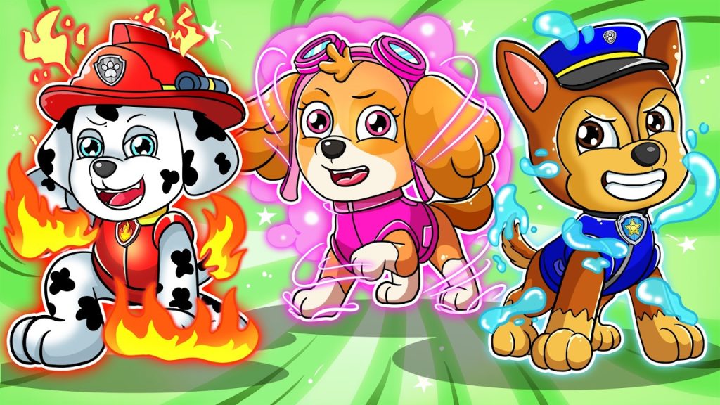 Paw Patrol The Mighty Movie But Turn Into Elements - Youtube Kids