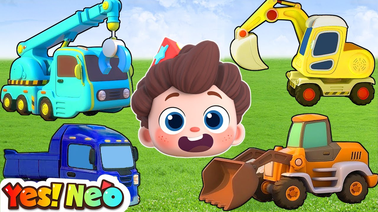 Construction Trucks Song - Youtube Kids