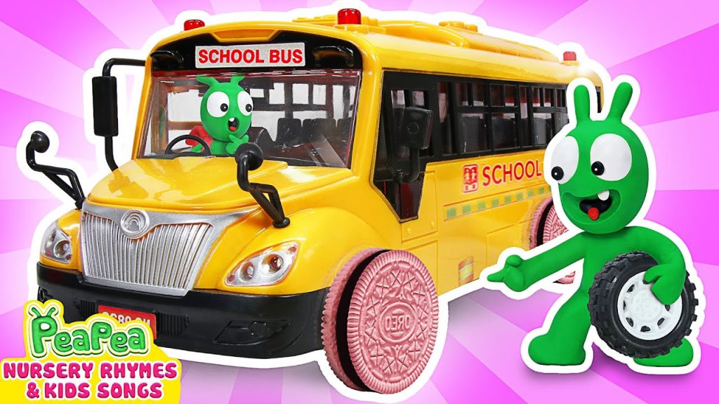 pea pea nursery rhymes wheels on the bus - Youtube Kids