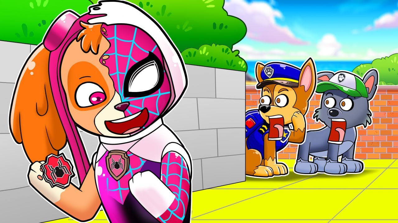 Spider-Man Chase and Skye fight villains together - Youtube Kids