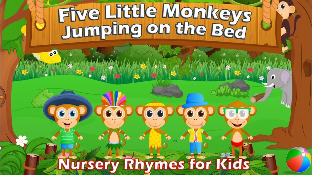 five Little Monkeys Jumping - Youtube Kids
