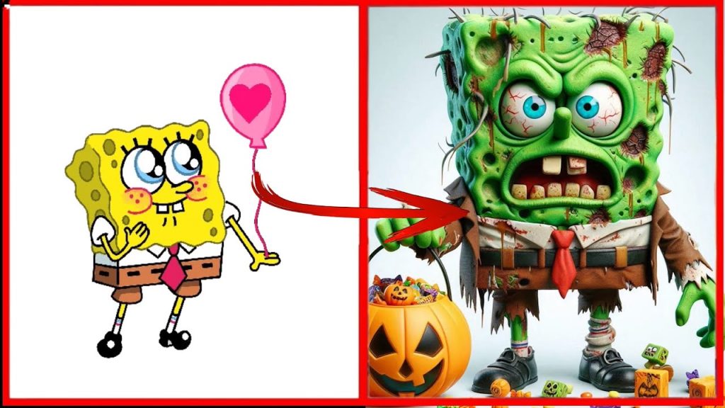spongebob squarepants as zombie - Youtube Kids