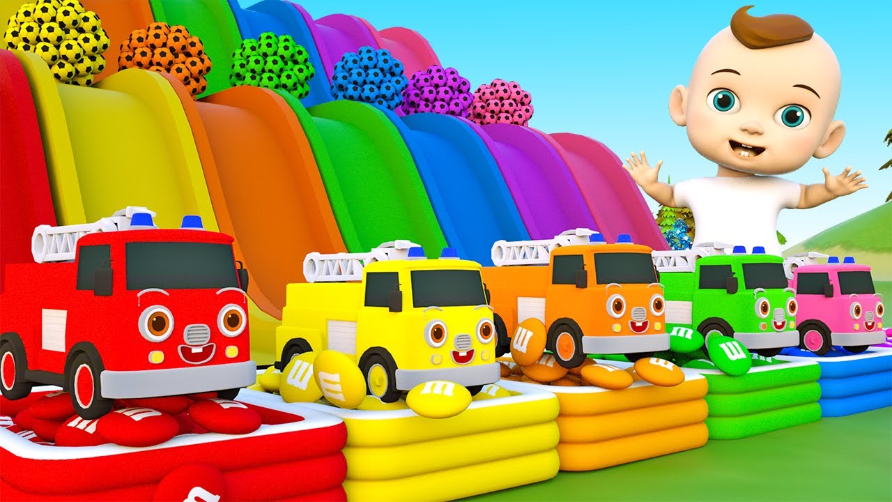 Baby bus driver opens candy tube - Youtube Kids