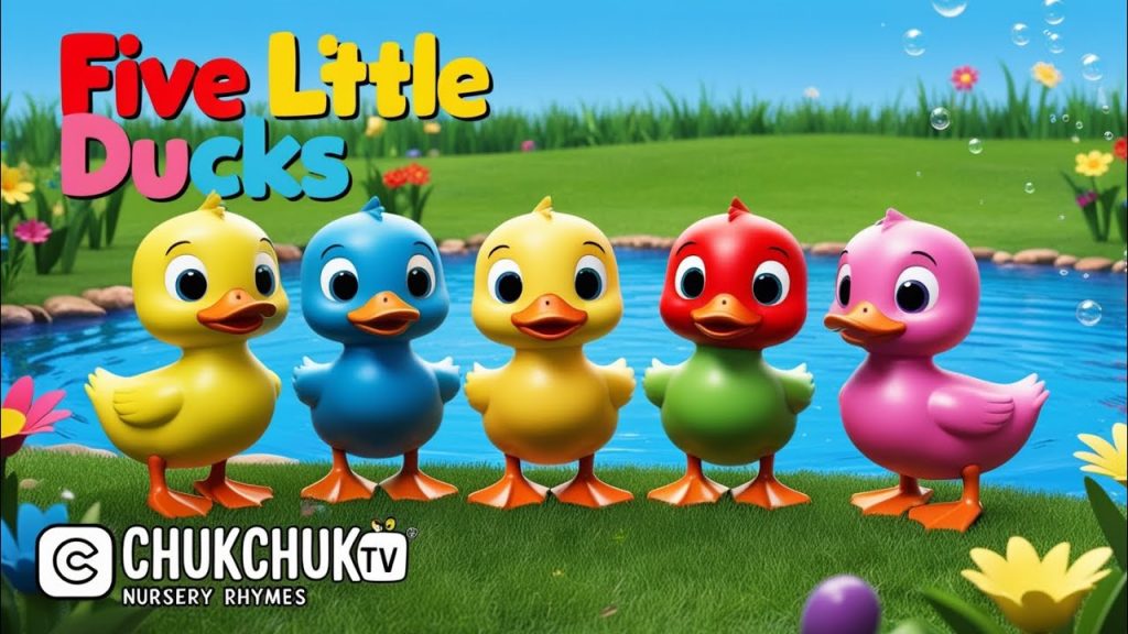 five little ducks nursery rhymes with lyrics - Youtube Kids