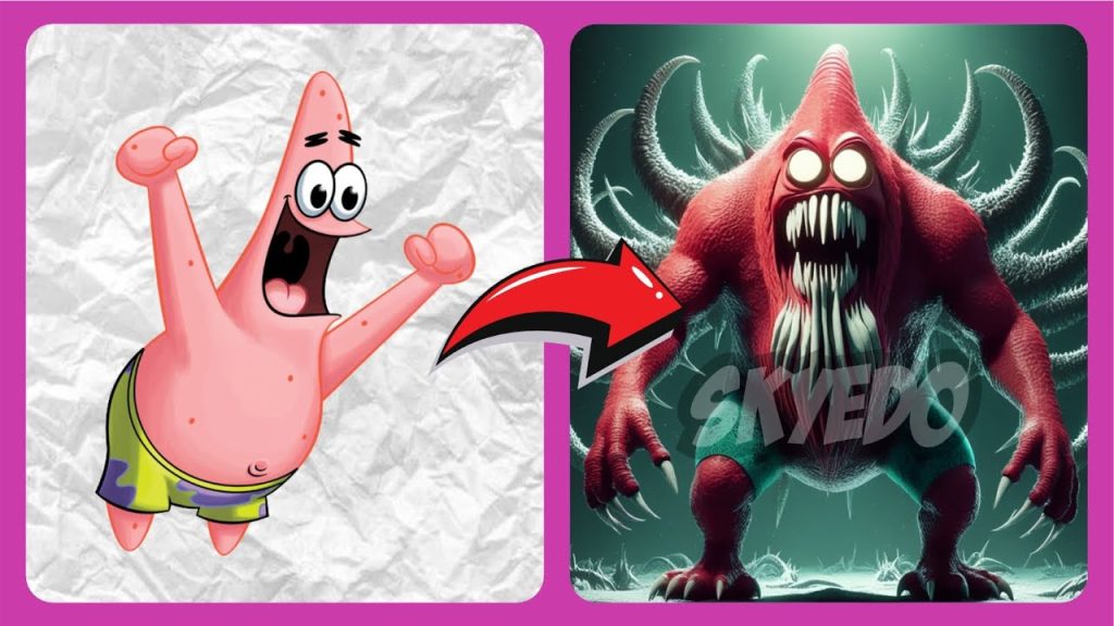 spongebob squarepants but scary monsters - Youtube Kids
