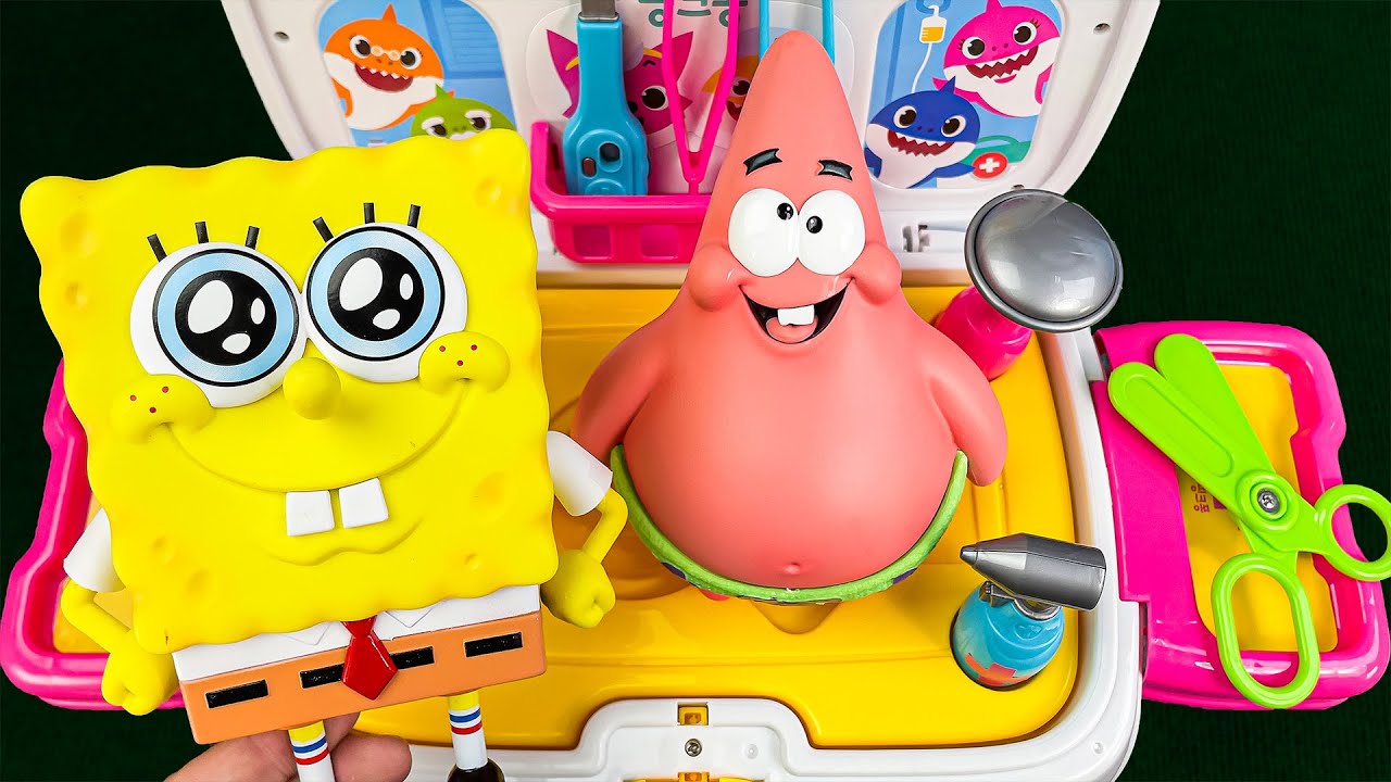 spongebob toys and the first aid kit - Youtube Kids