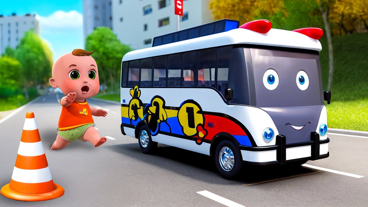 wheels on the police bus new compilation - Youtube Kids
