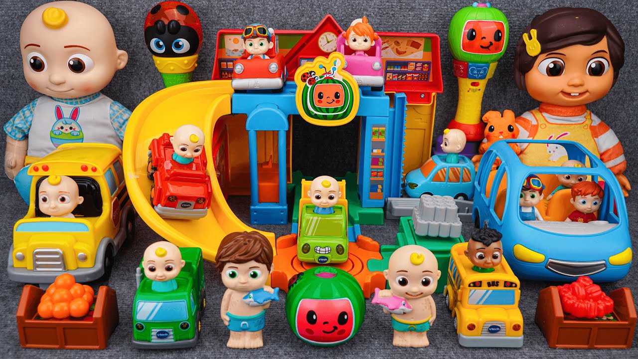 Satisfying Unboxing COCOMELON Train Track Playset - Youtube Kids