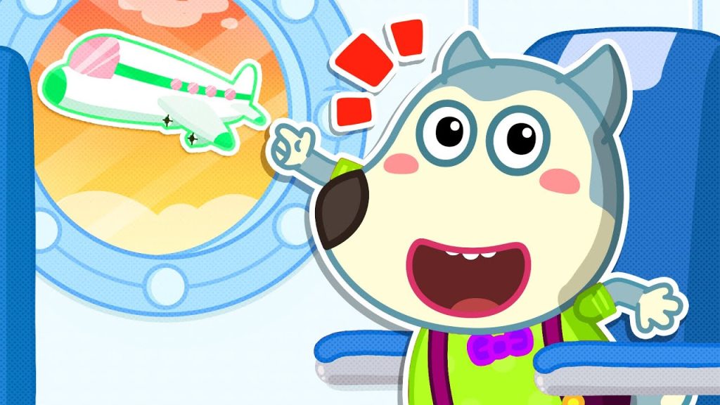 First Time Flying On A Plane With Wolfoo - Youtube Kids
