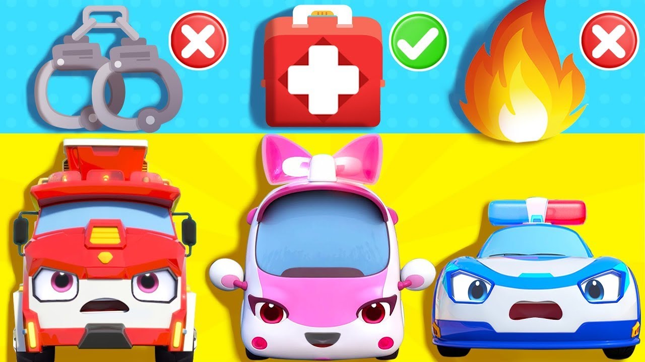 Five Little Cars - Youtube Kids