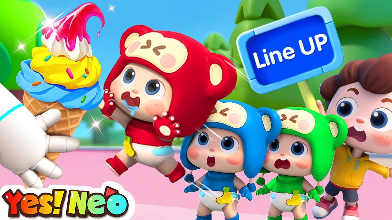 line up song - Youtube Kids