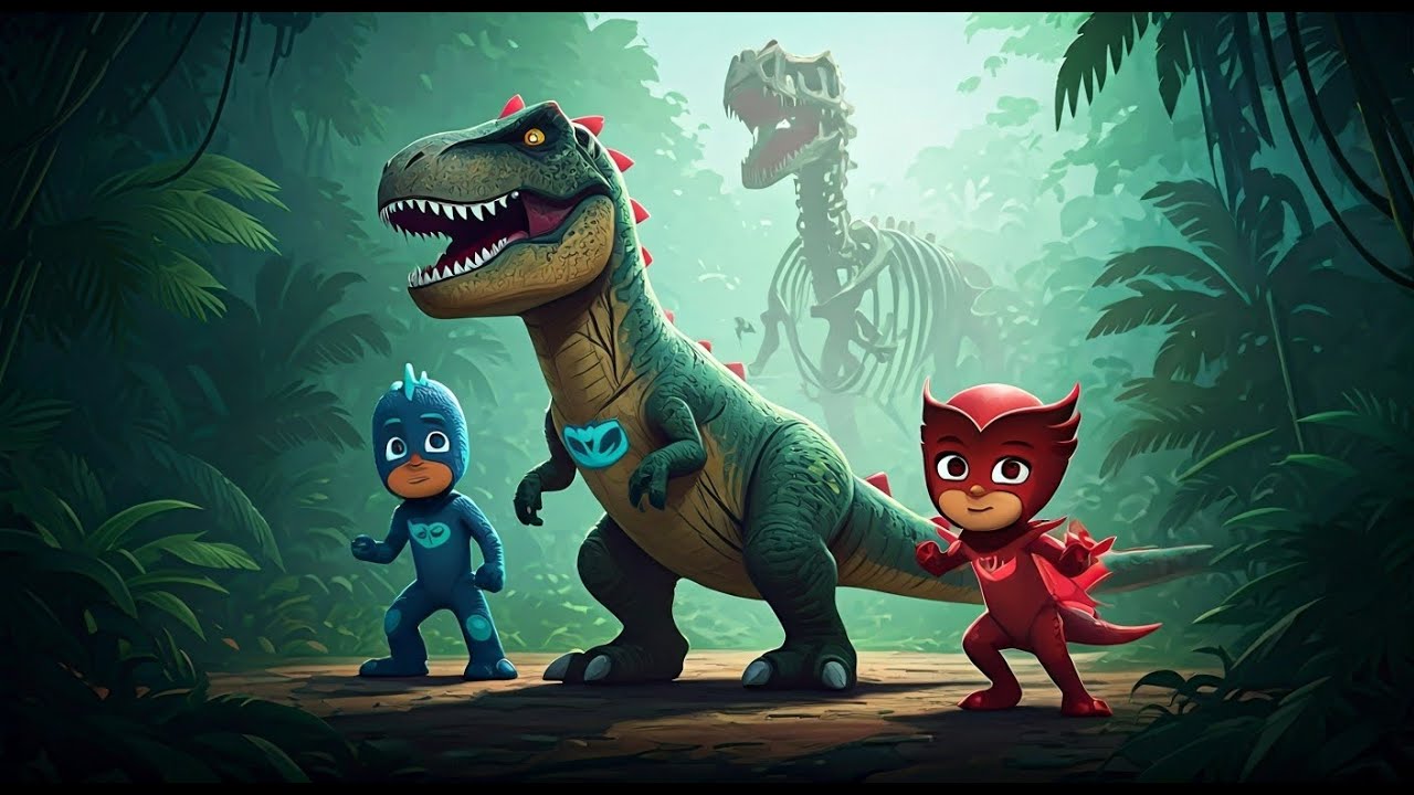 PJ Masks Became a Dinosaur - Youtube Kids