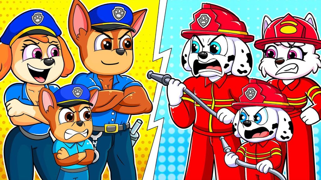 Family Police vs Family Fireman - Youtube Kids