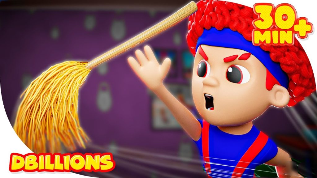 crazy broom | mega compilation | d billions kids songs - Youtube Kids