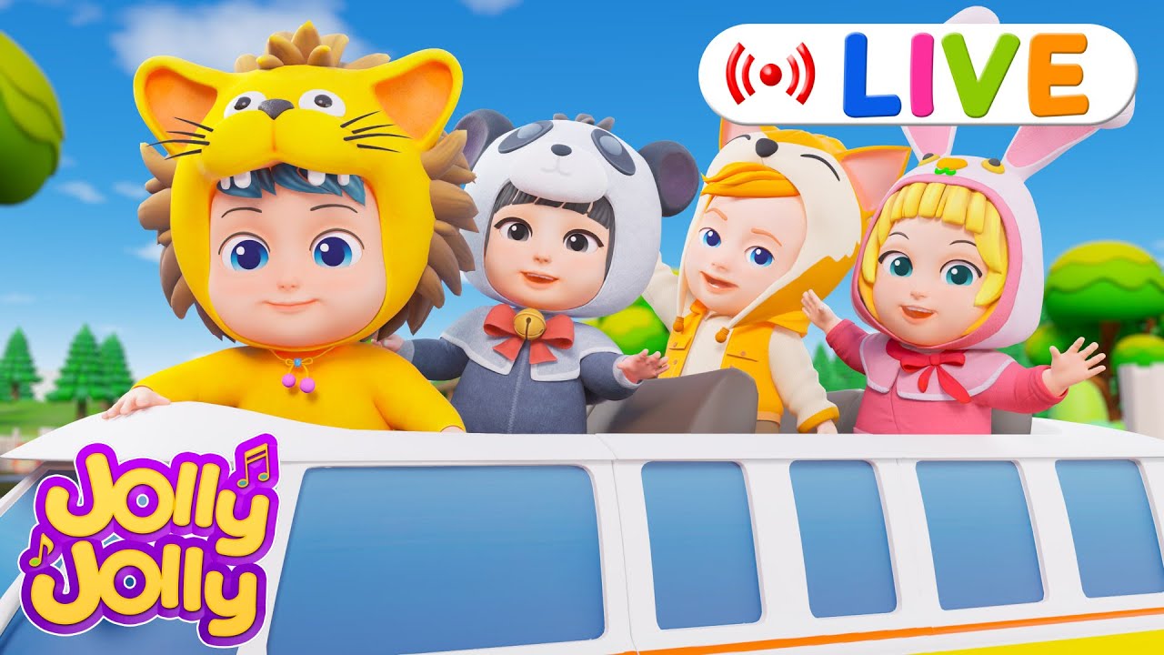 Jolly Jolly Wheels on the Bus - Youtube Kids