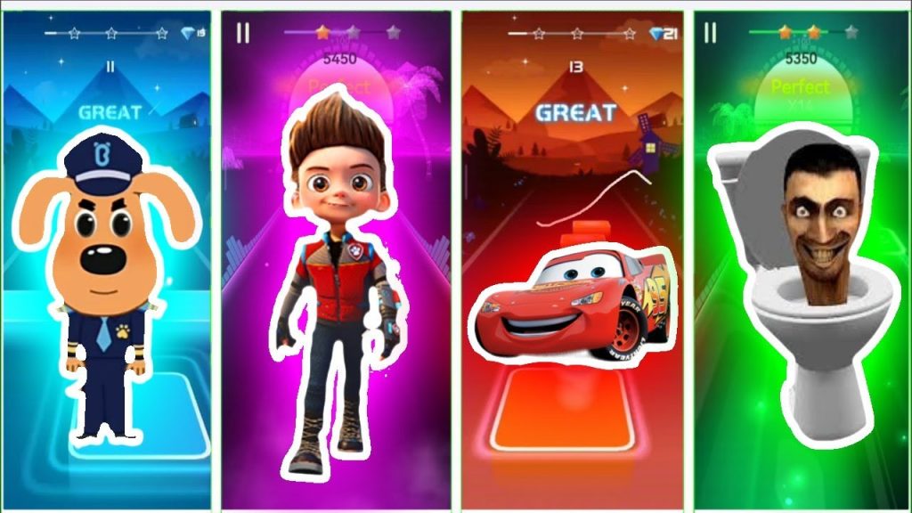 tile animations - Youtube Kids