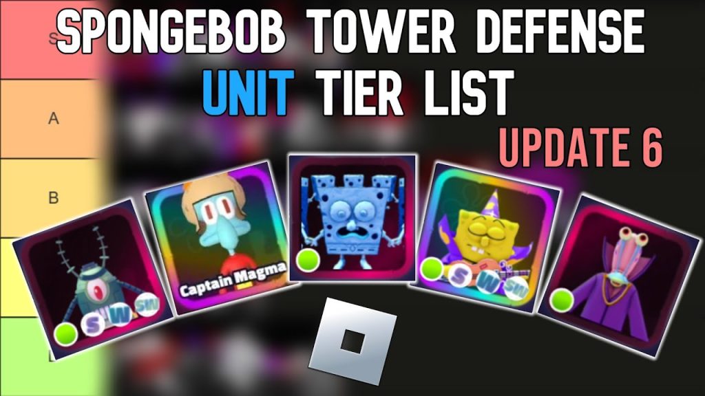 spongebob tower defense unit tier list - Youtube Kids