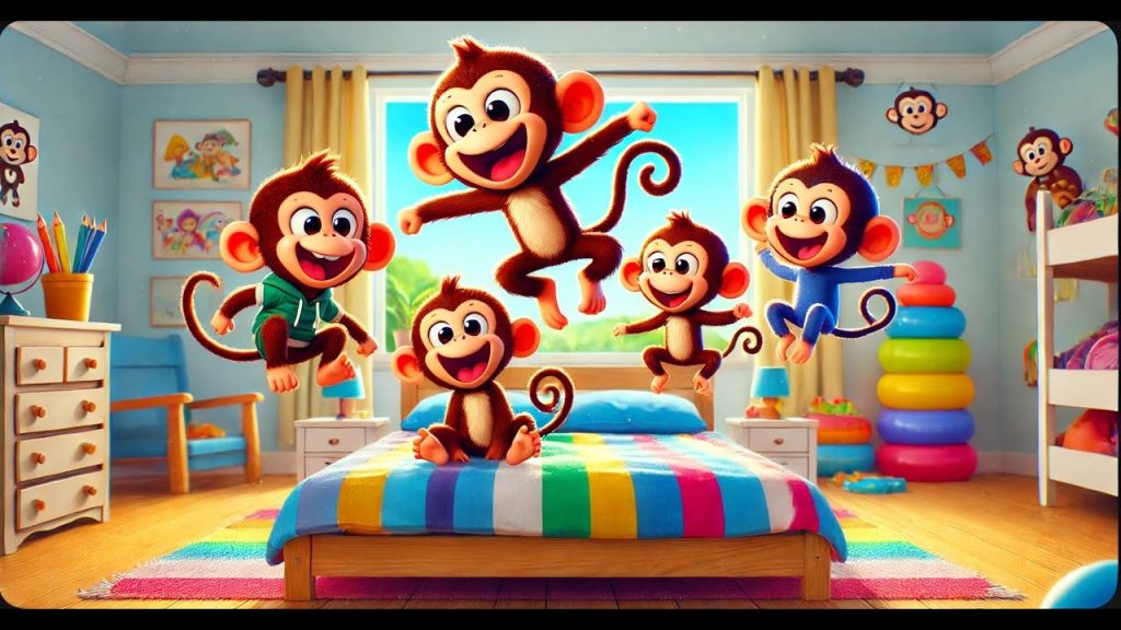 5 little monkeys - Youtube Kids