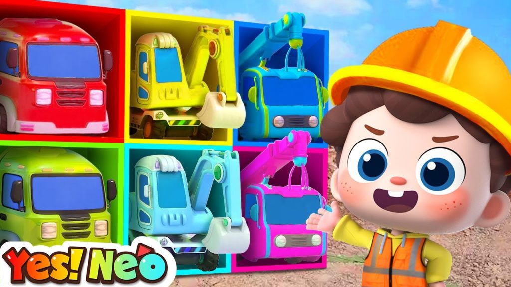 Learn Colors with Construction Trucks - Youtube Kids