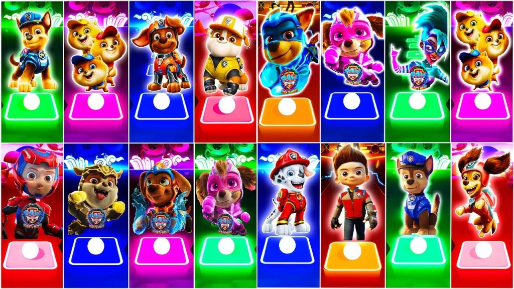 paw patrol tiles hop - Youtube Kids