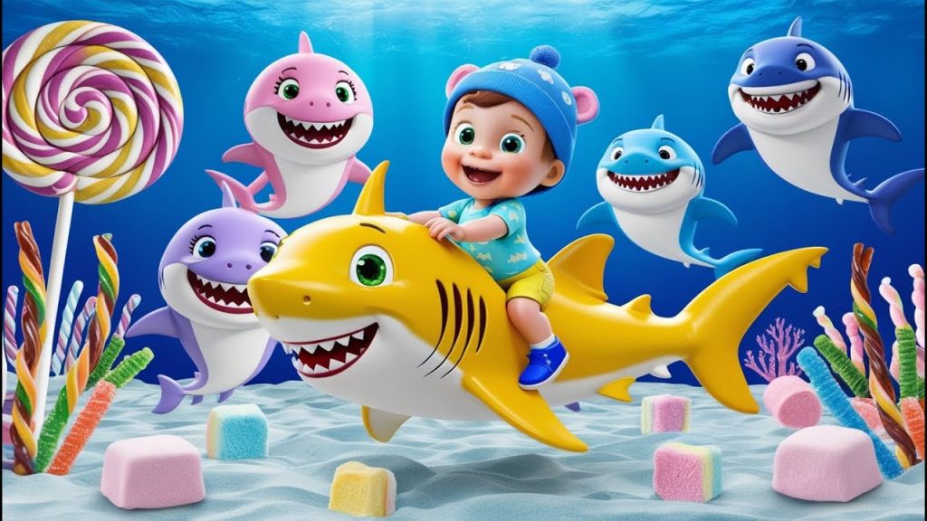 colorful baby shark - Youtube Kids