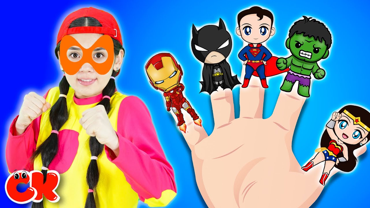 superheroes finger family - Youtube Kids