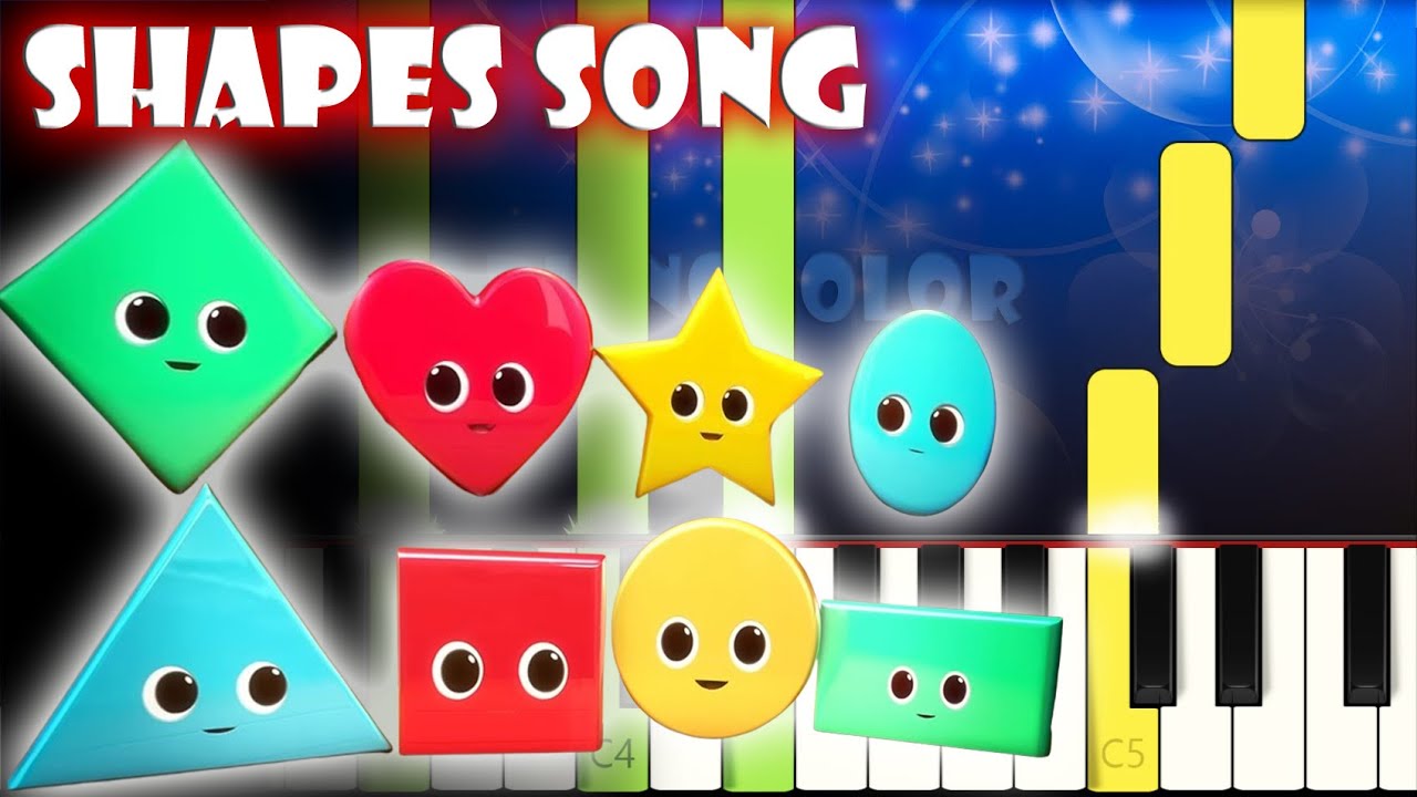 how to play shapes song on piano - Youtube Kids