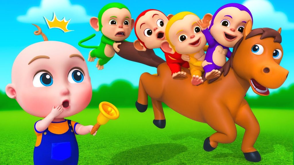 Five little monkeys jumping on the bed - Youtube Kids