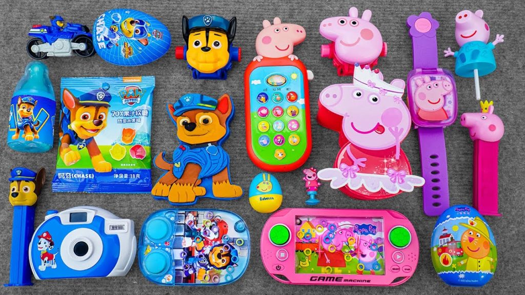 Peppa Pig & Paw Patrol Chase Unboxing Review - Youtube Kids