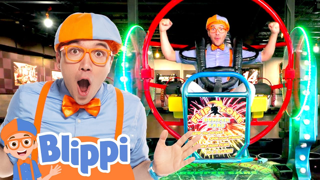 Blippi Goes Full Speed at Fun Mountain - Youtube Kids