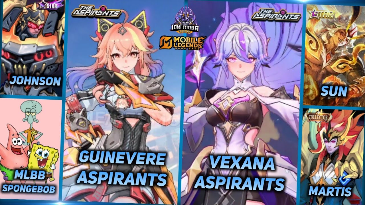 UPDATE NEW SKIN: GUINEVERE & VEXANA ASPIRANTS MLBB X SPONGEBOB SUN ANNUAL STAR- MLBB UPCOMING ...
