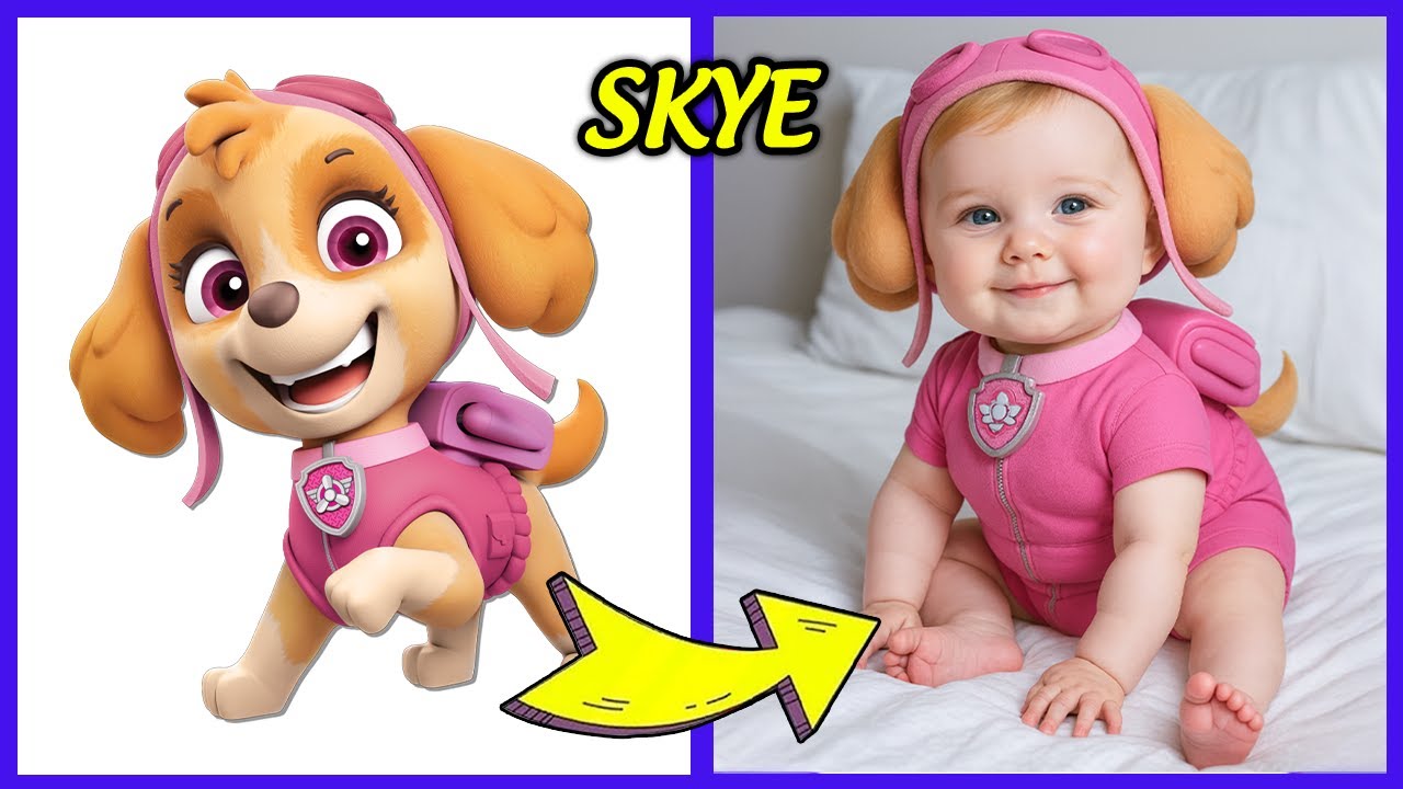 paw patrol characters as newborn babies - Youtube Kids