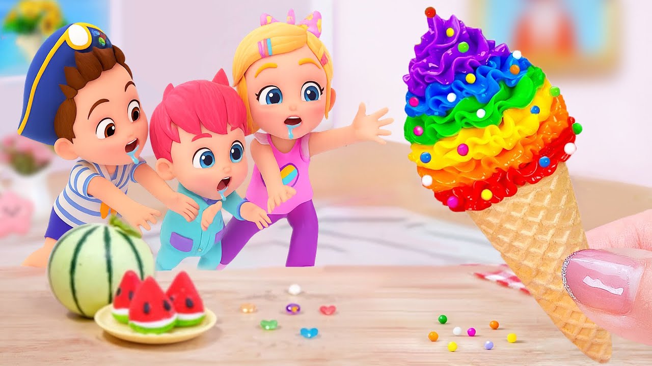 How To Make Mini Rainbow Ice Cream Decorating Ideas - Youtube Kids