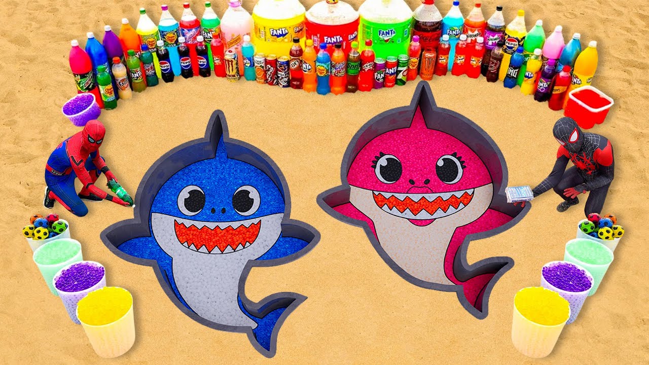 Giant toothpaste eruption Baby Shark - Youtube Kids